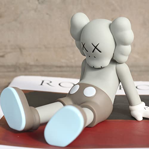 Каws Figure - Каws Action Figure - Model Art Toys Action Figure Toy Good for Collection, Home Car Decorations (Lie Grey)