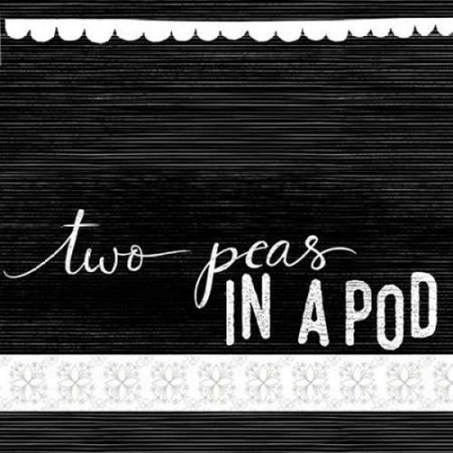 Posterazzi Two Peas in a Pod Poster Print by Katie Doucette, (24 x 24)