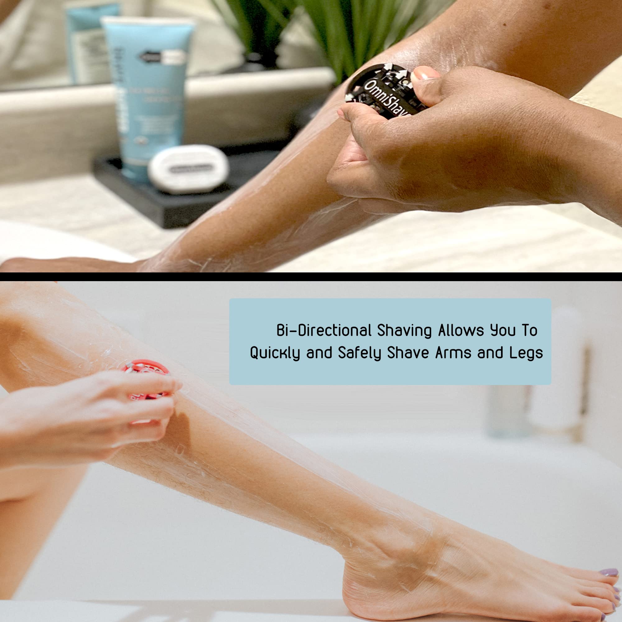 Premium Omnishaver - Pink - The Fastest Way to Shave Head, Legs, Arms, Body| An Alternative to Disposable Shaving Razors Self Cleans & Strops During Use with Durable Blade| Bald Head Shaver for Women