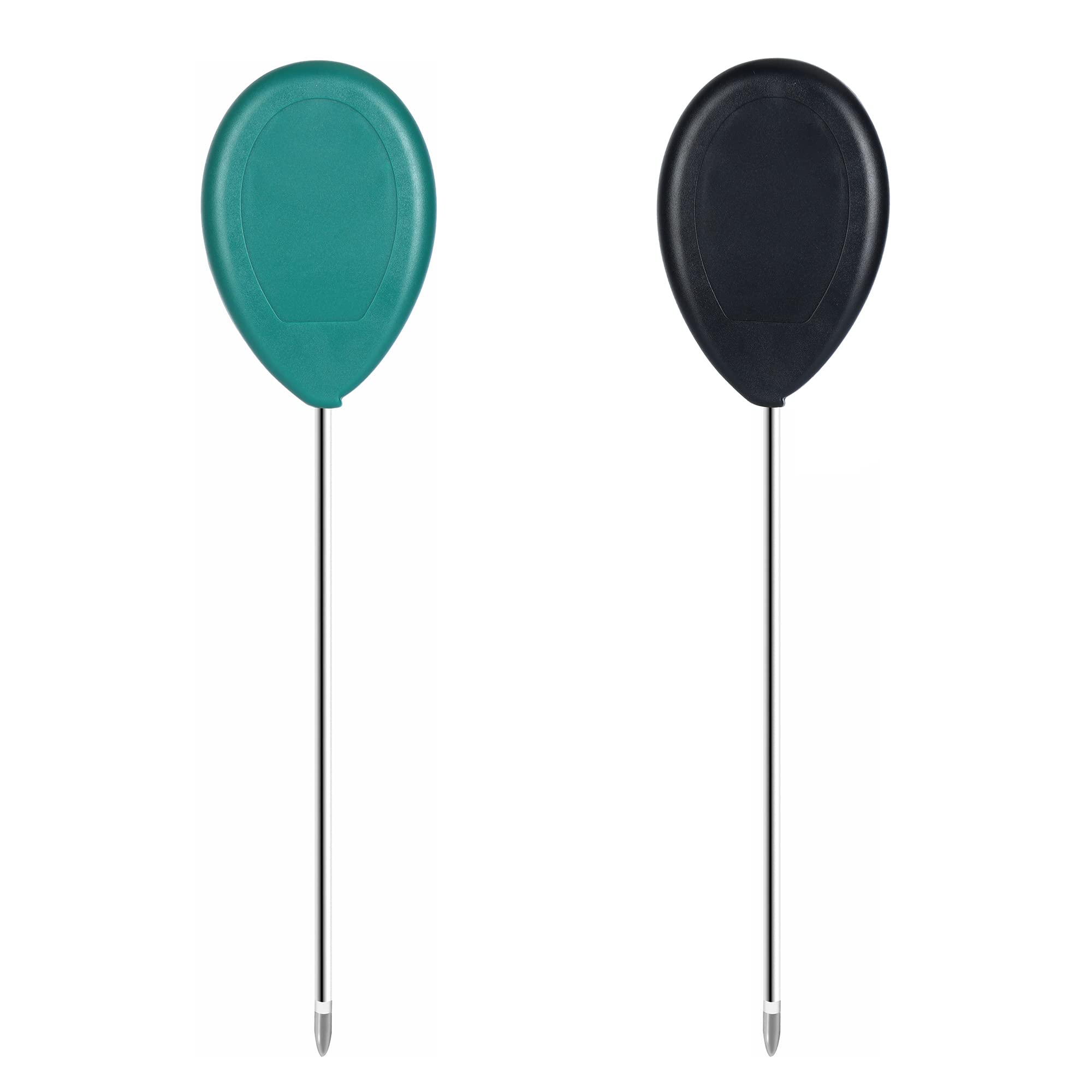 XLUX Soil Moisture Meter Sensor, Water Monitor Indicator Sensor, Hygrometer for Outdoor Indoor Large Pot Plants, Black and Green, 2 Pack