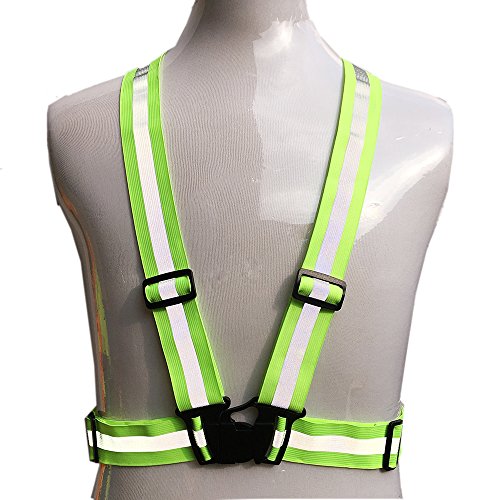zojo Reflective Vest | Lightweight, Adjustable & Elastic | Safety & High Visibility for Running, Jogging, Walking,Cycling | Fits Outdoor Clothing (1 Pack, Neon Yellow)