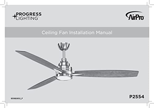 Progress Lighting Gaze Collection 60" LED Three-Blade Ceiling Fan