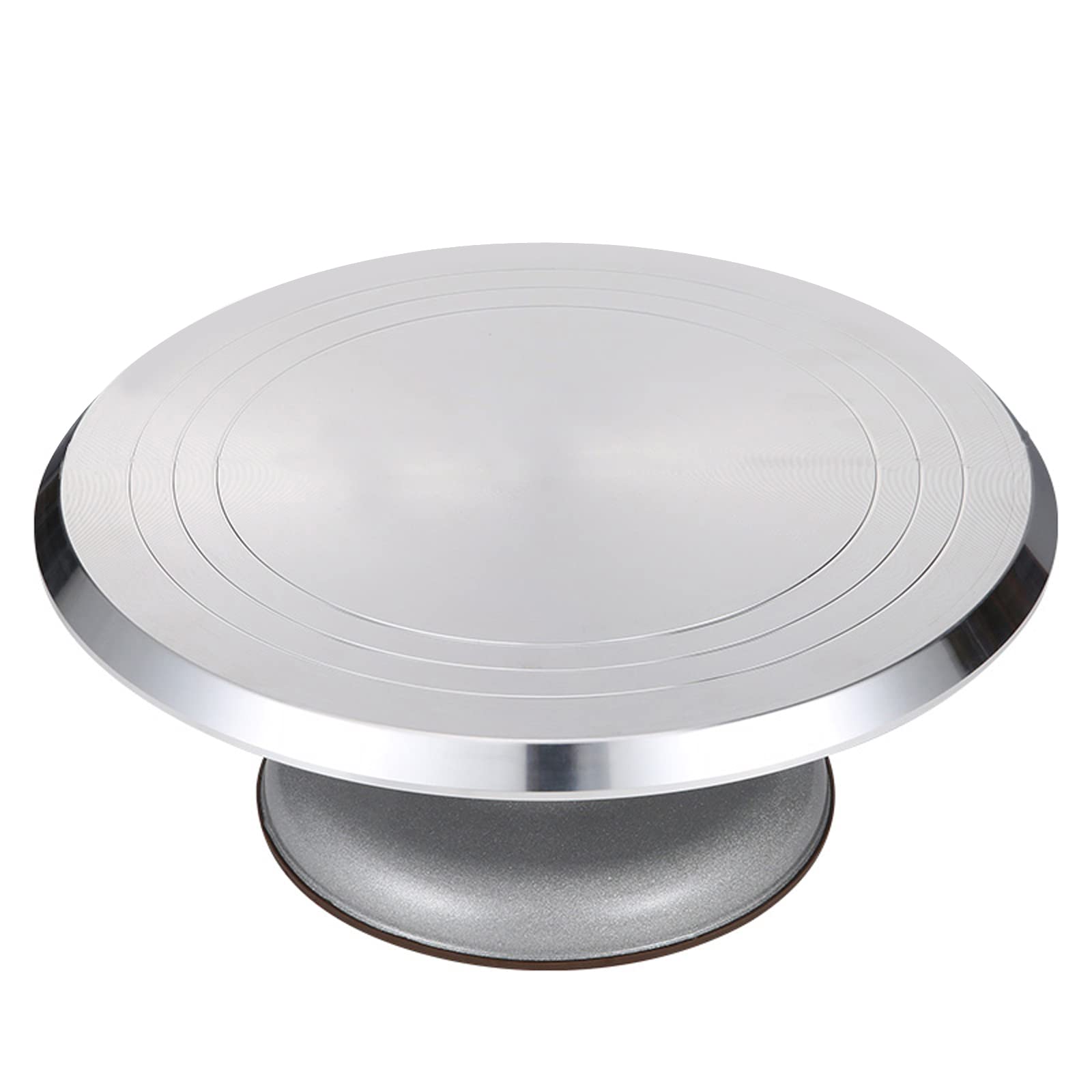 WObell Aluminium Alloy Rotating Cake Stand 12 Inch Revolving Cake Turntable for Cake, Cupcake Decorating Supplies