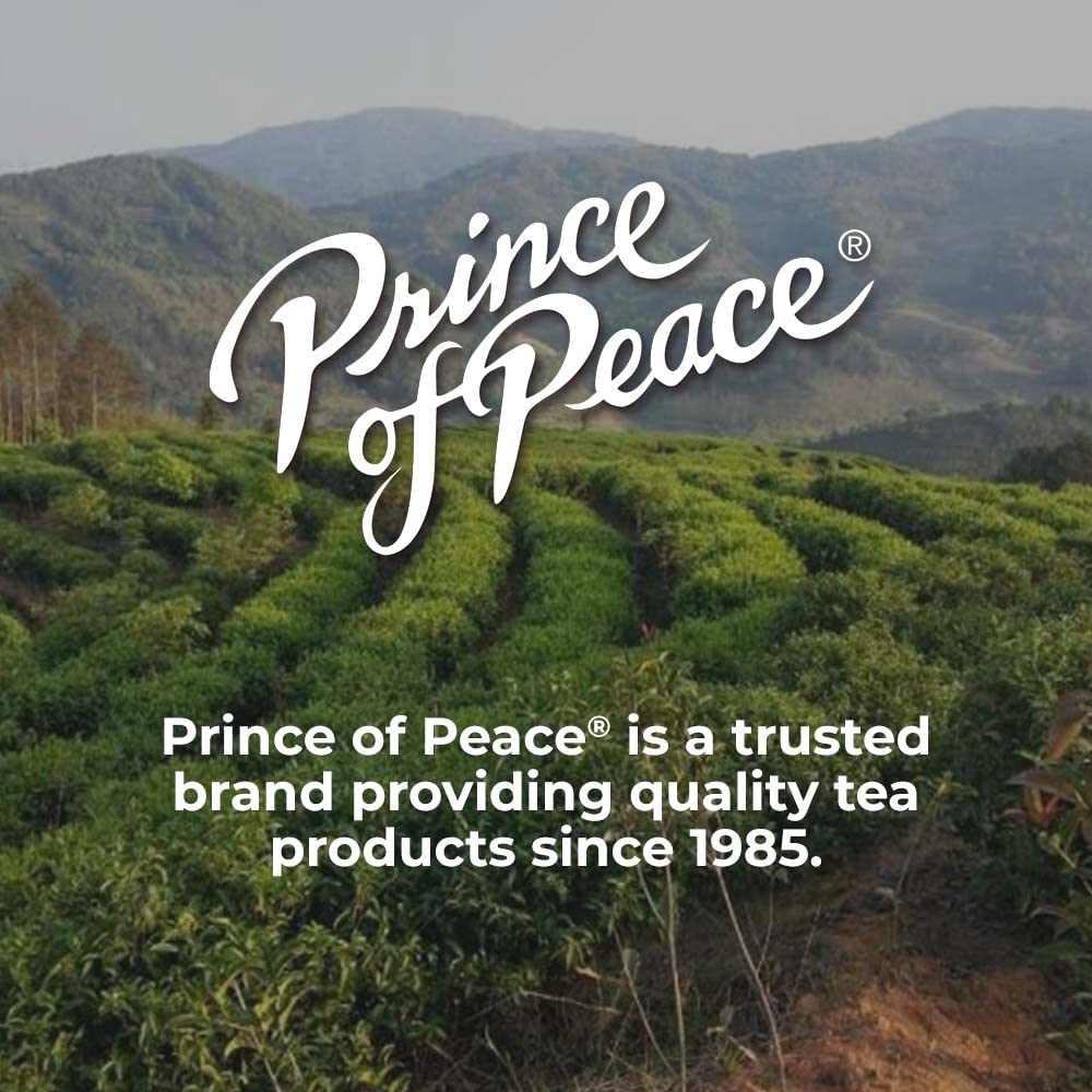 Prince of Peace Organic Black Tea, 2 Pack - 100 Tea Bags Each β 100% Organic Black Tea β Unsweetened Black Tea β Lower Caffeine Alternative to Coffee β Herbal Health Benefits
