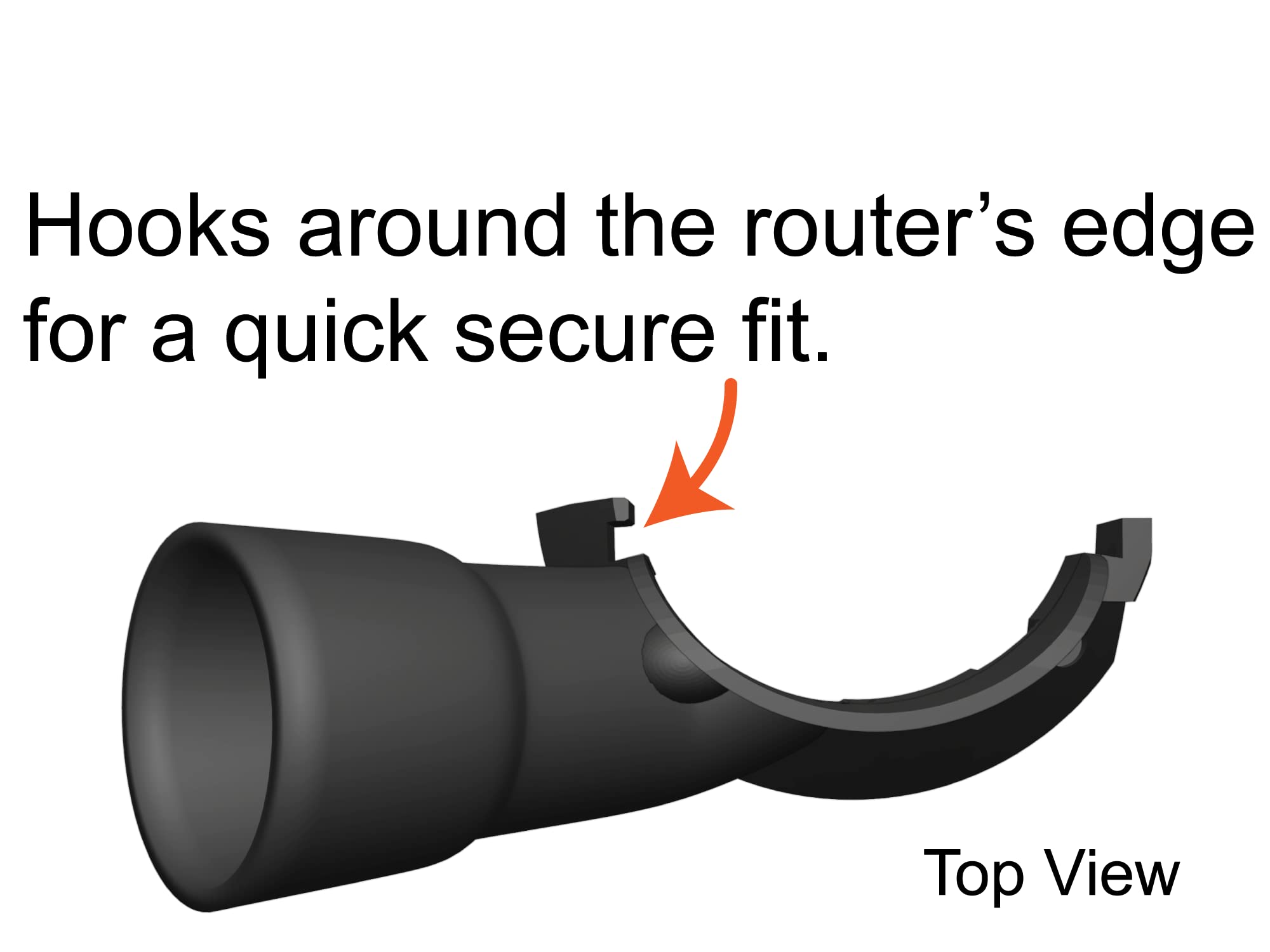 Trim Router Hose Adapter, Compatible with DeWalt DCW600 and DWP611 to Festool 27mm and 36mm Hose, Black
