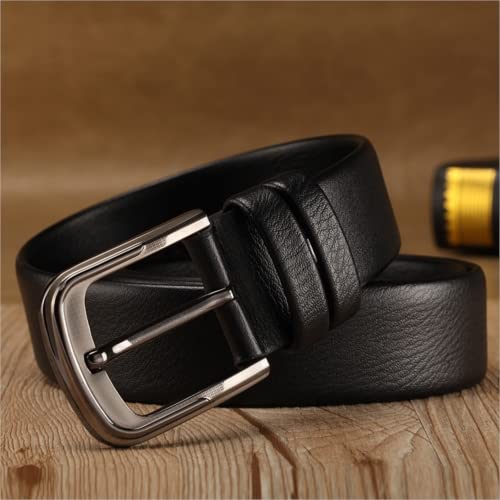 Wei-Secret Men's belt, artificial leather belt, environment-friendly belt, simple belt, casual belt, gifts for men, Father's Day gift (2 pieces)