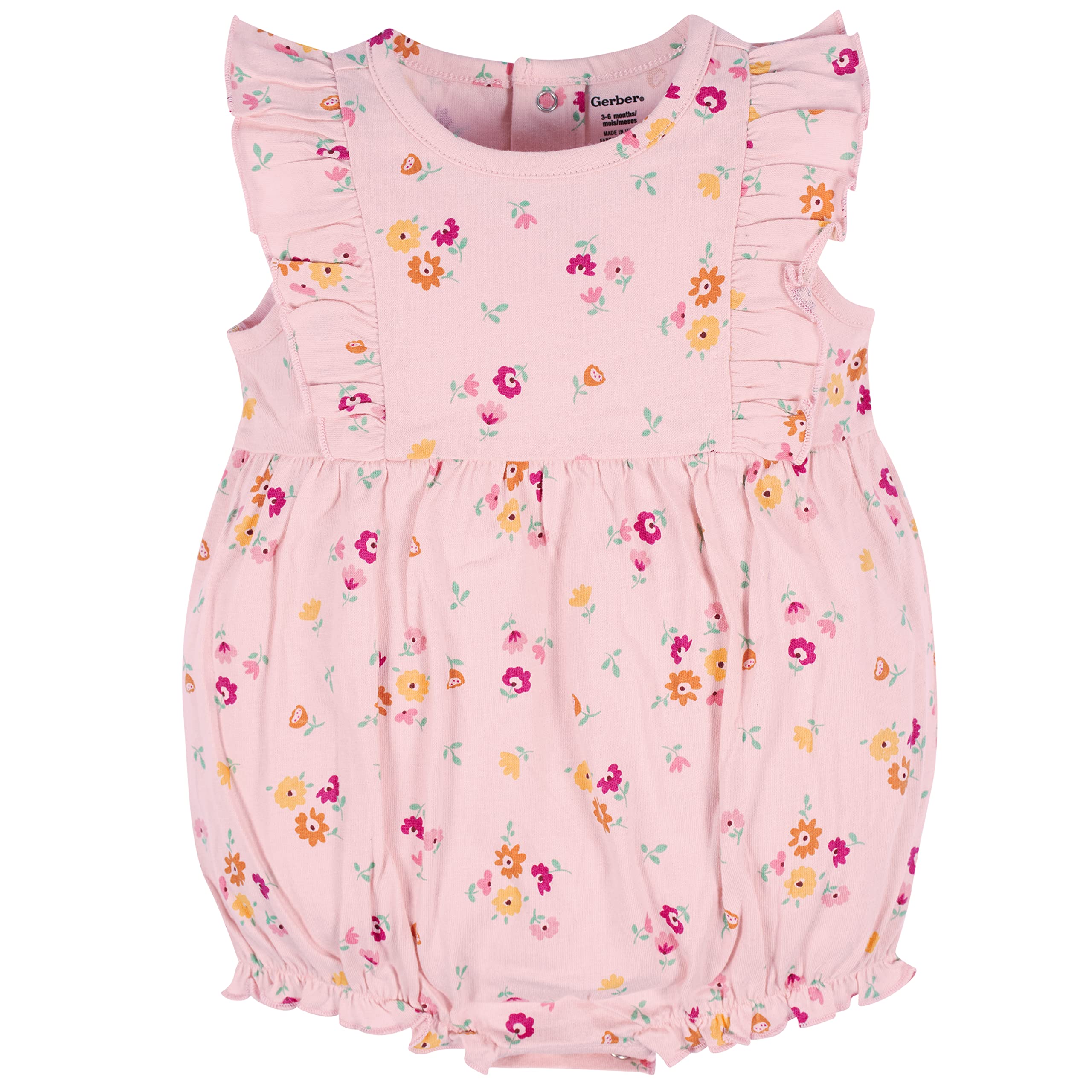 Onesies Brand Baby Girls 3-Pack Romper, Fox, 24 Months