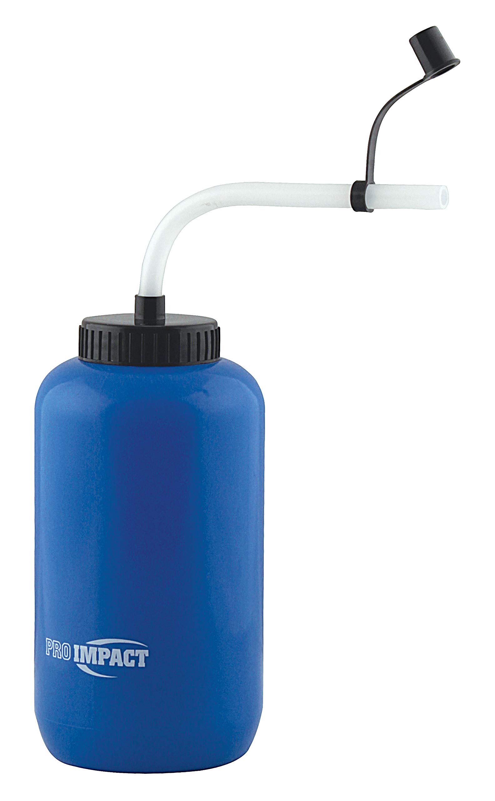 Pro Impact Squeezable Water Bottle Bendable Long Straw - LDPE BPA Free Plastic - Hydration for Baseball Hockey Gym MMA Yoga Boxing Cycling Softball Football Lacrosse (35.5 Oz.)