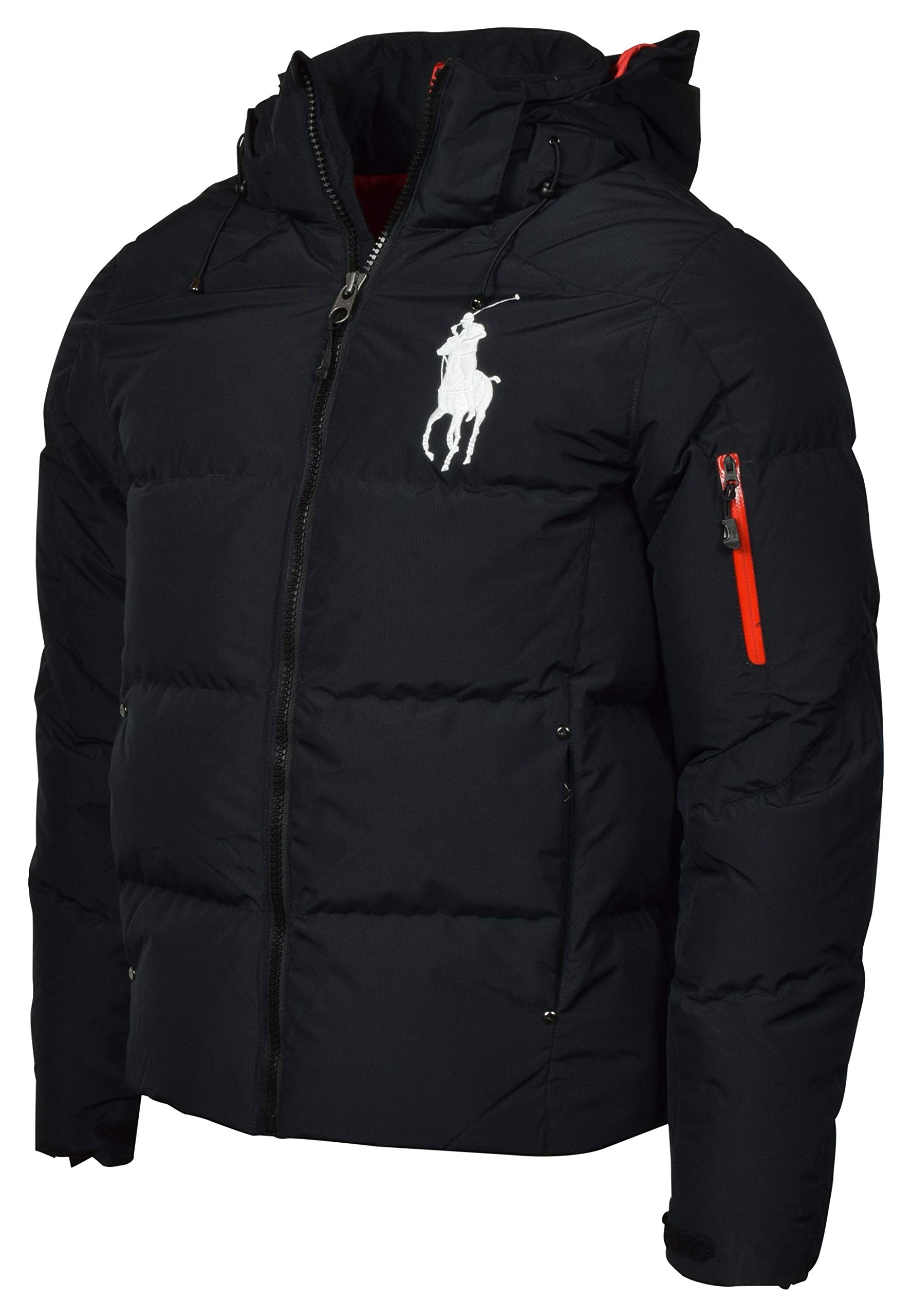 Polo Ralph Lauren Men's Big Pony Hooded Down Puffer Jacket - M - Black