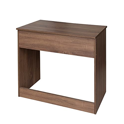 PATAWFFF Home Office Desks Full Wooden Computer Desk with 1 Drawer and 1 Keyboard Tray (Walnut) Home Furniture Office Desks/Work Surfaces