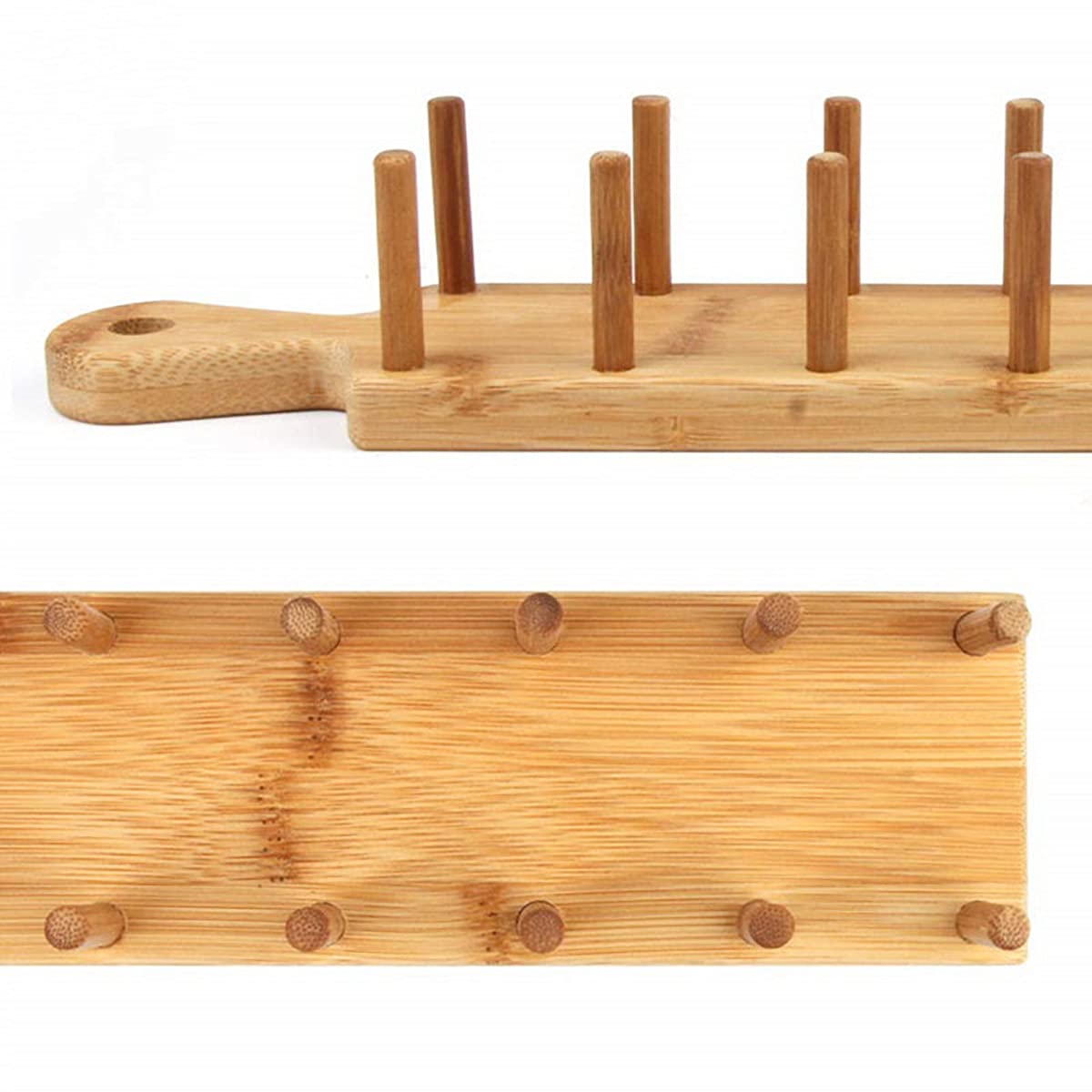 Taco Holder Stand, Wooden Taco Plates Tray Rack Holds 8 Soft or Hard Shell, Taco Bar Serving Set for a Party, Tortillas, Burritos, Home, Parties