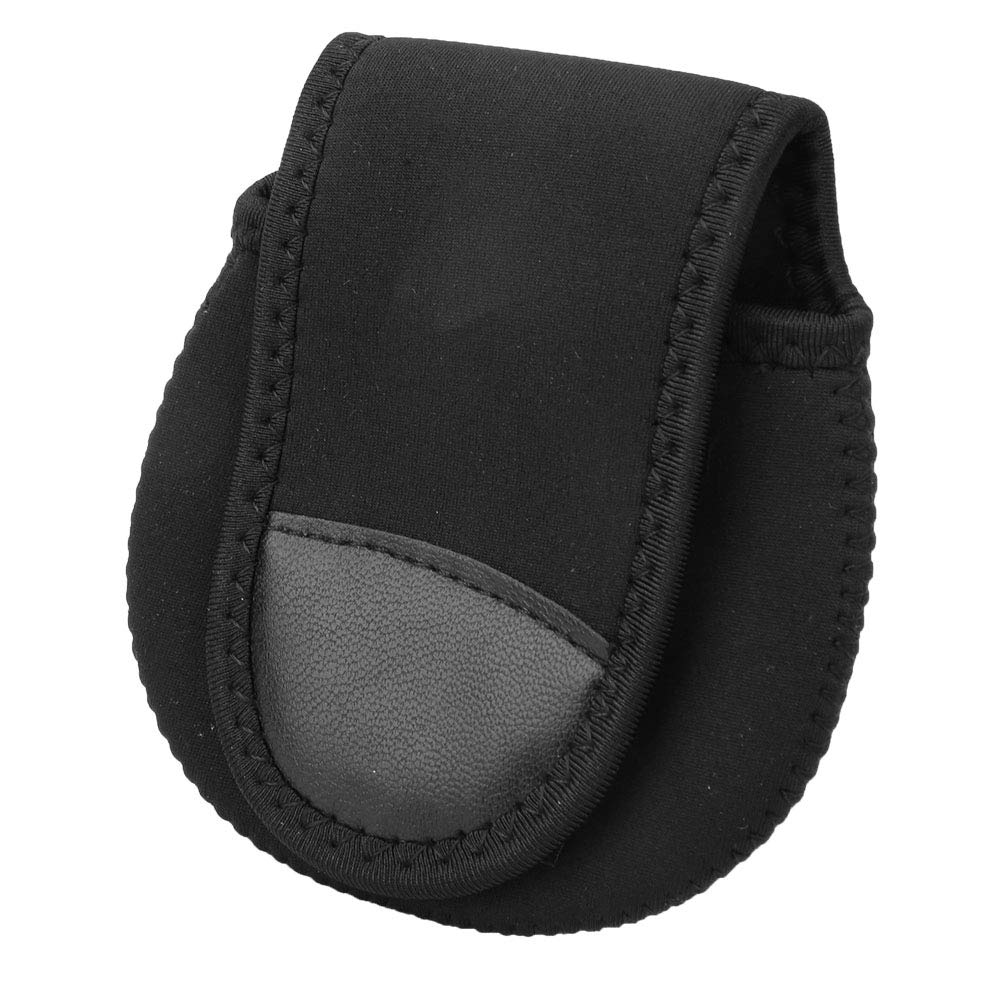 Yeuipea Fishing Reel Bag Bait Lure Protective, Neoprene Casting Reel Bag Bait Lure Pack Protective Cover Fishing Tackle Black