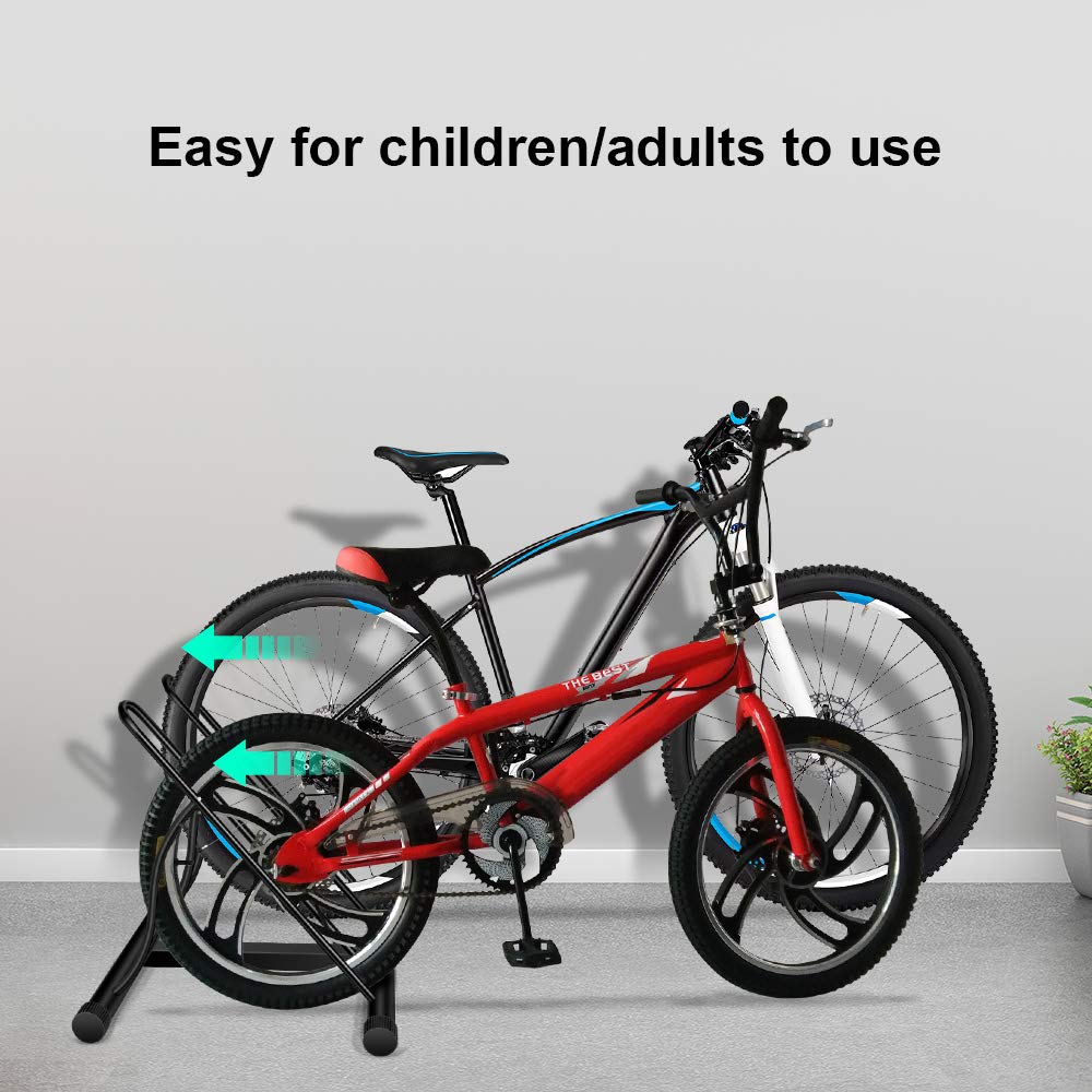 ONETWOFIT Bike Racks 2-Bike Floor Stand Bicycle Cycle Stand Garage Bicycle Storage Packing Rack for Indoor and Outdoor Using