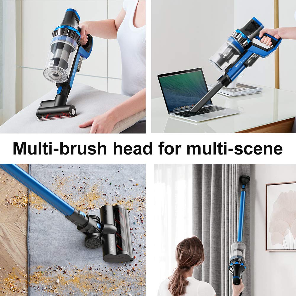 Proscenic P10 Cordless Vacuum Cleaner, 22000Pa Powerful Suction, Led Touch Screen, 4 Adjustable Suction Modes, 4-in-1 Stick Handheld Vacuum