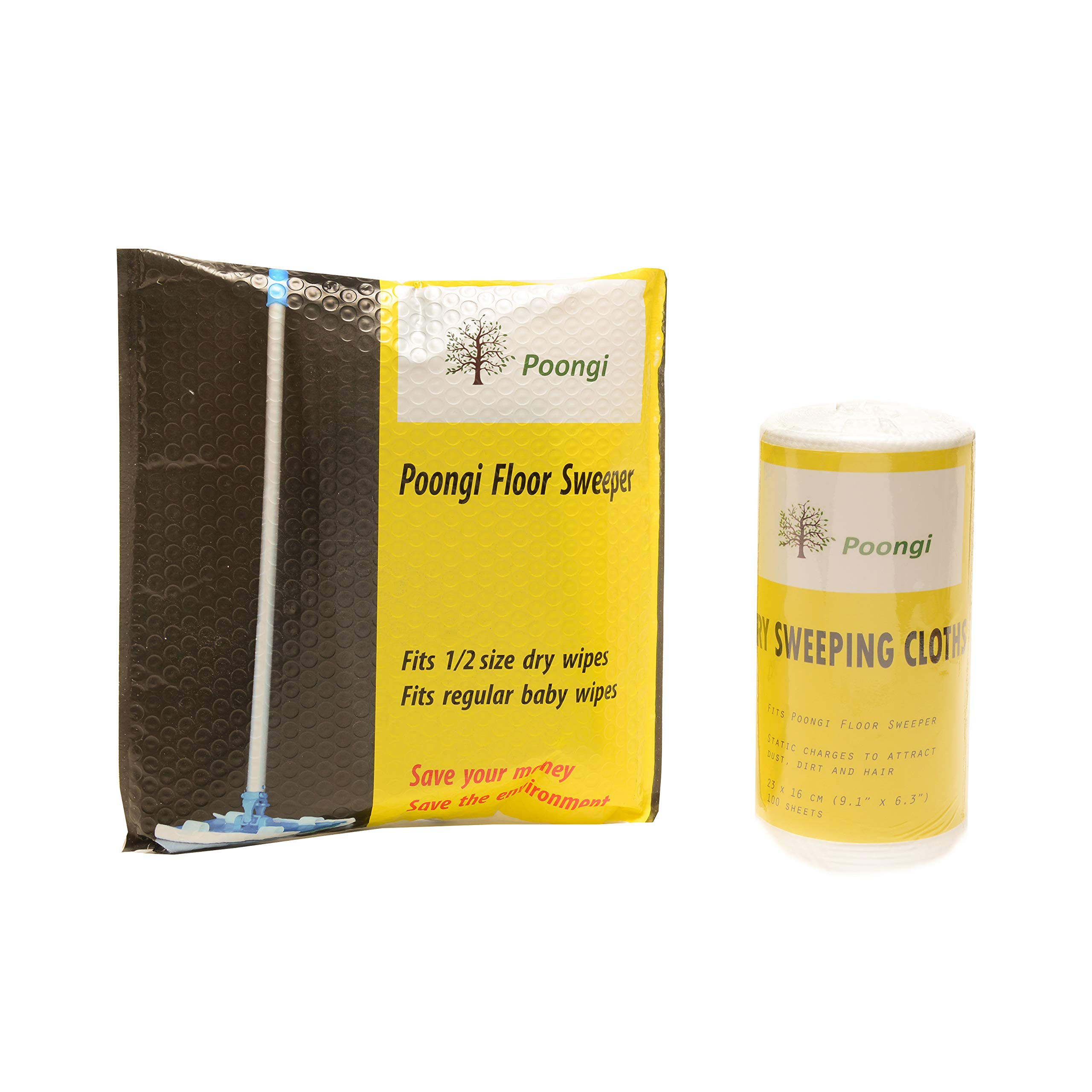 Poongi Floor Sweeper Dry Wipes (White)