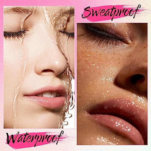 Self Adhesive Lashes Strip Black Cluster Lashes Fluffy Mink Lashes Wispy Eyelashes Waterproof Long Lasting Glue Strip False Eyelashes Replace of Glue Instantly Application by GVEFETIEE