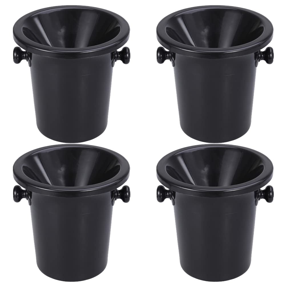 YARDWE 4Pcs Wine Tasting Dump Bucket Champagne Bucket Spit Wine Barrels Ice Bucket Cold Wine Barrels for Wine Whiskey Cocktails