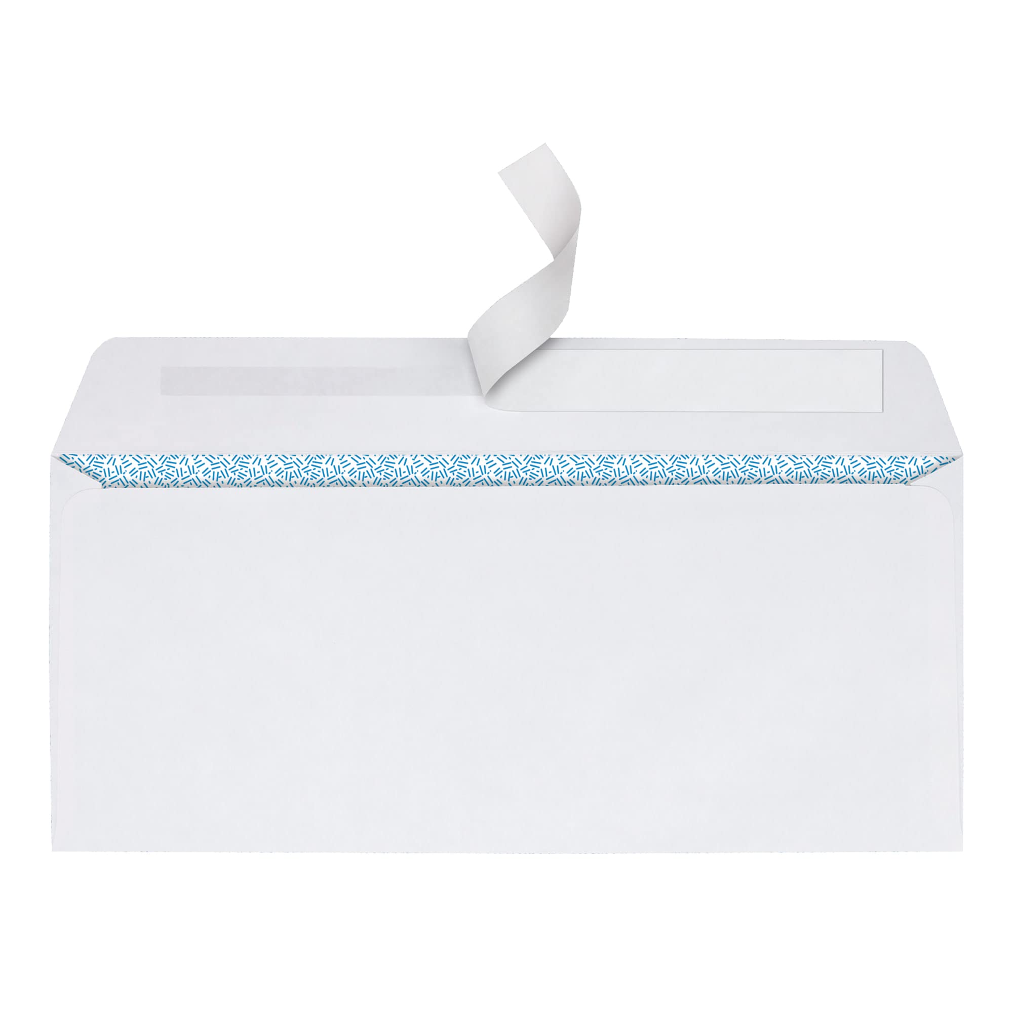 Office Depot Clean Seal(TM) Security Window Envelopes, 10 (4 1/8in. x 9 1/2in.), White, Pack Of 250, 77292