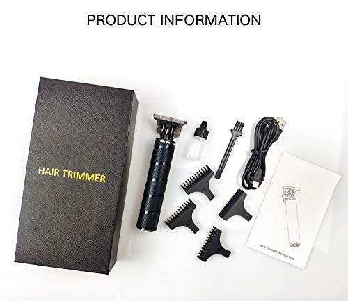 Professional Electric Pro Li Outliner Hair Clippers for Men, Cordless Rechargeable Zero Gapped Cutting t Outliner, Baldhead Beard Pro Trimmer with 4 Guide Combs