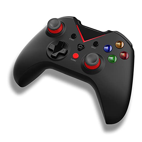 Sollop Wireless Controller for Xbox One, Game Controllers Compatible with Xbox One S, One X, One Elite, PS3, PC(Black)