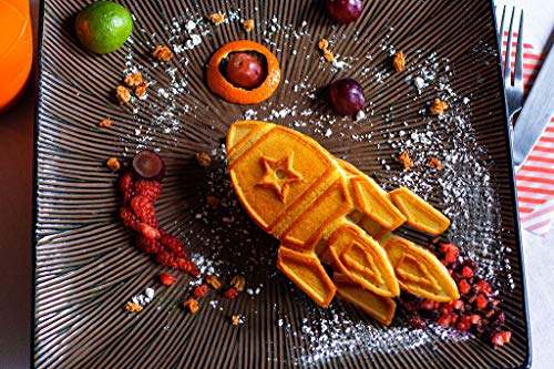 ZaveryCakes Devin The Rocket Ship Pancake and Egg Breakfast Non-Stick Silicone Mold for Kids