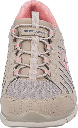 Skechers - Womens Gratis - Be Magnificent Slip-On Shoes, Size: 8.5 M US, Color: Natural/Pink