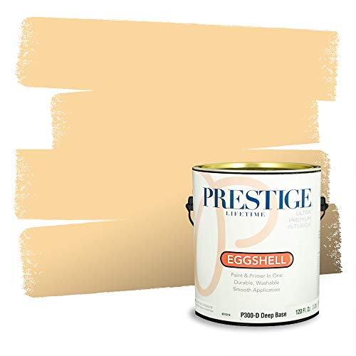 PRESTIGE Paints Interior Paint and Primer In One, 1-Gallon, Eggshell, Comparable Match of Valspar* Lazy Sun*