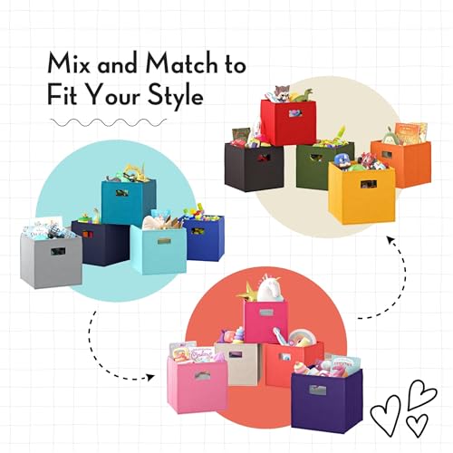 RiverRidge 2 Pc Folding Storage Bin Set, No Size, Hot Pink, 2 Piece