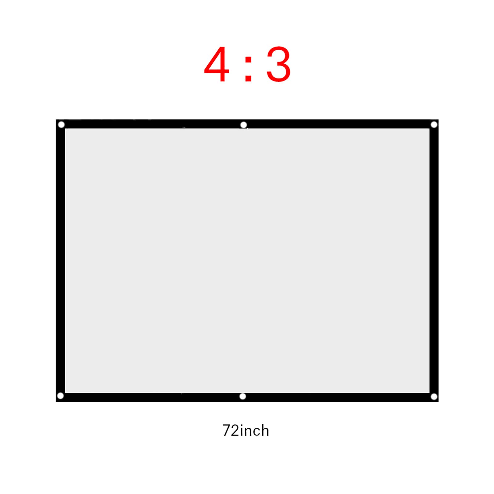 Projector Screen,Foldable Projection Screen for 0utdoor Camping Movie, Open-air Cinema Projector Movies Screen Portable Outdoor Indoor for Home Theater Wall/Bound onto a Frame