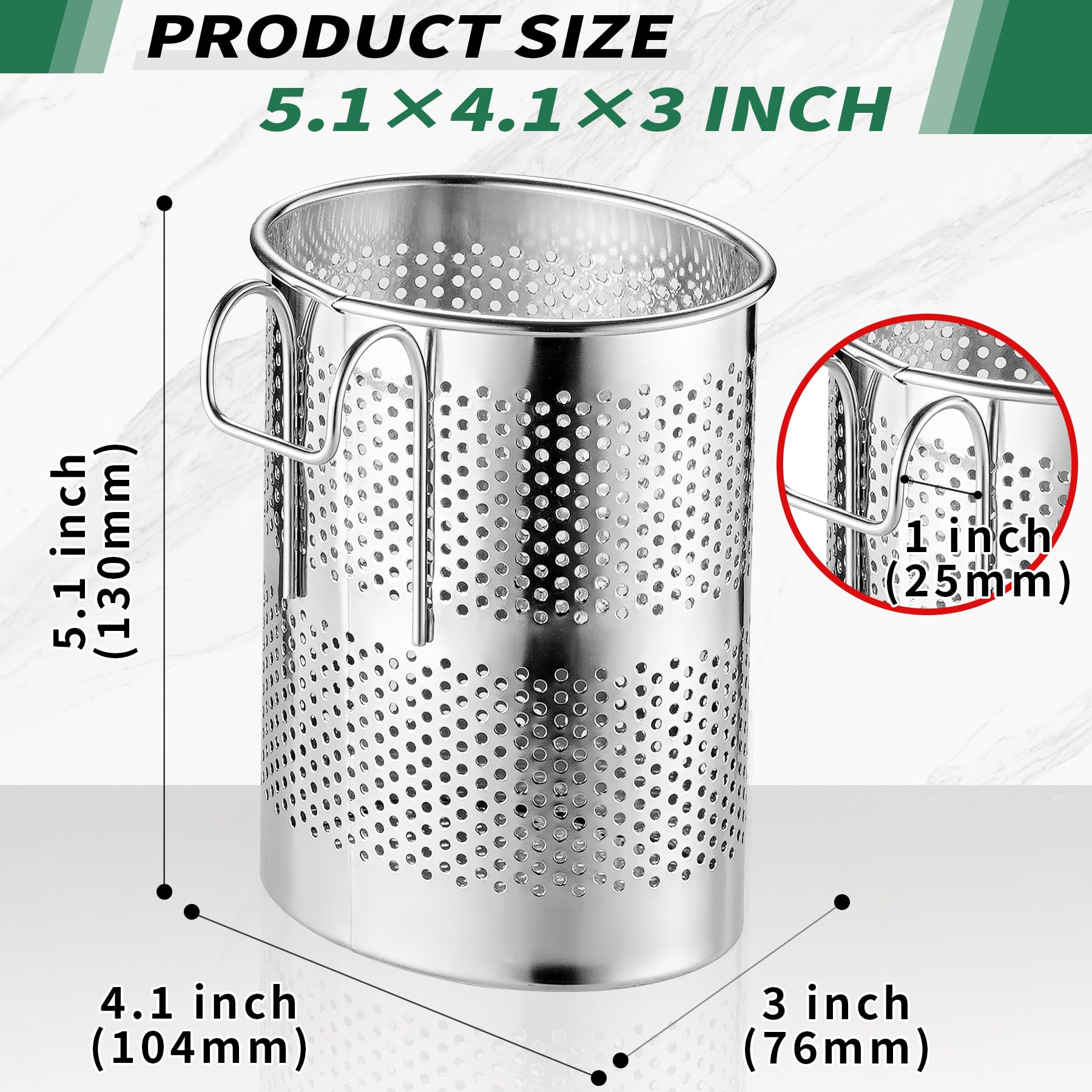 POPGRADE Utensil Drying Rack Silverware Caddy for Countertop, Stainless Steel Utensil Holder for Dish Rack, Silverware Drying Rack Holder Utensil Caddy Cutlery Rack, Chopstick Dishwasher Basket