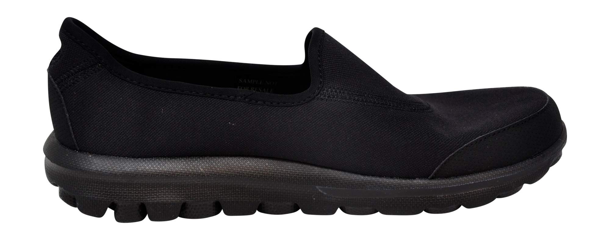 Skechers Performance Women's Go Walk Slip-On Walking Shoe, Black/Charcoal, 8 M US