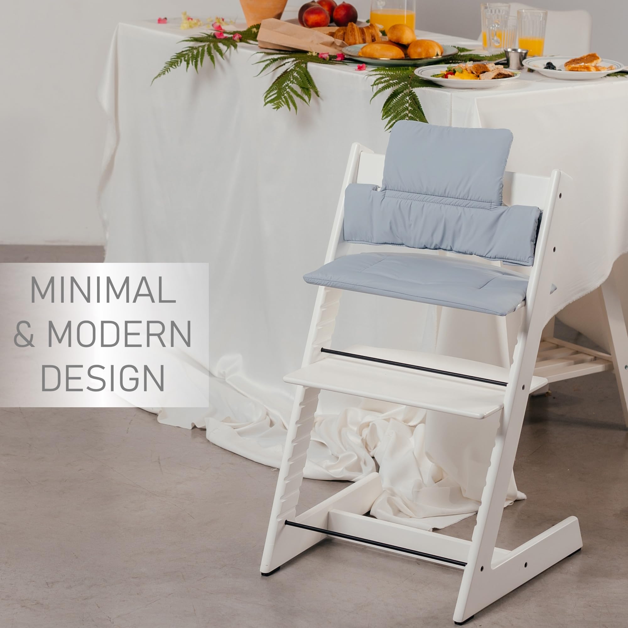 SA ACCESSORIES Cushion Compatible with Stokke Tripp Trapp - Waterproof Soft Seat Cushion for Infants, Babies & Toddlers - High Chair Accessories, Easy to Install, Easy to Clean β Enchanted Forest