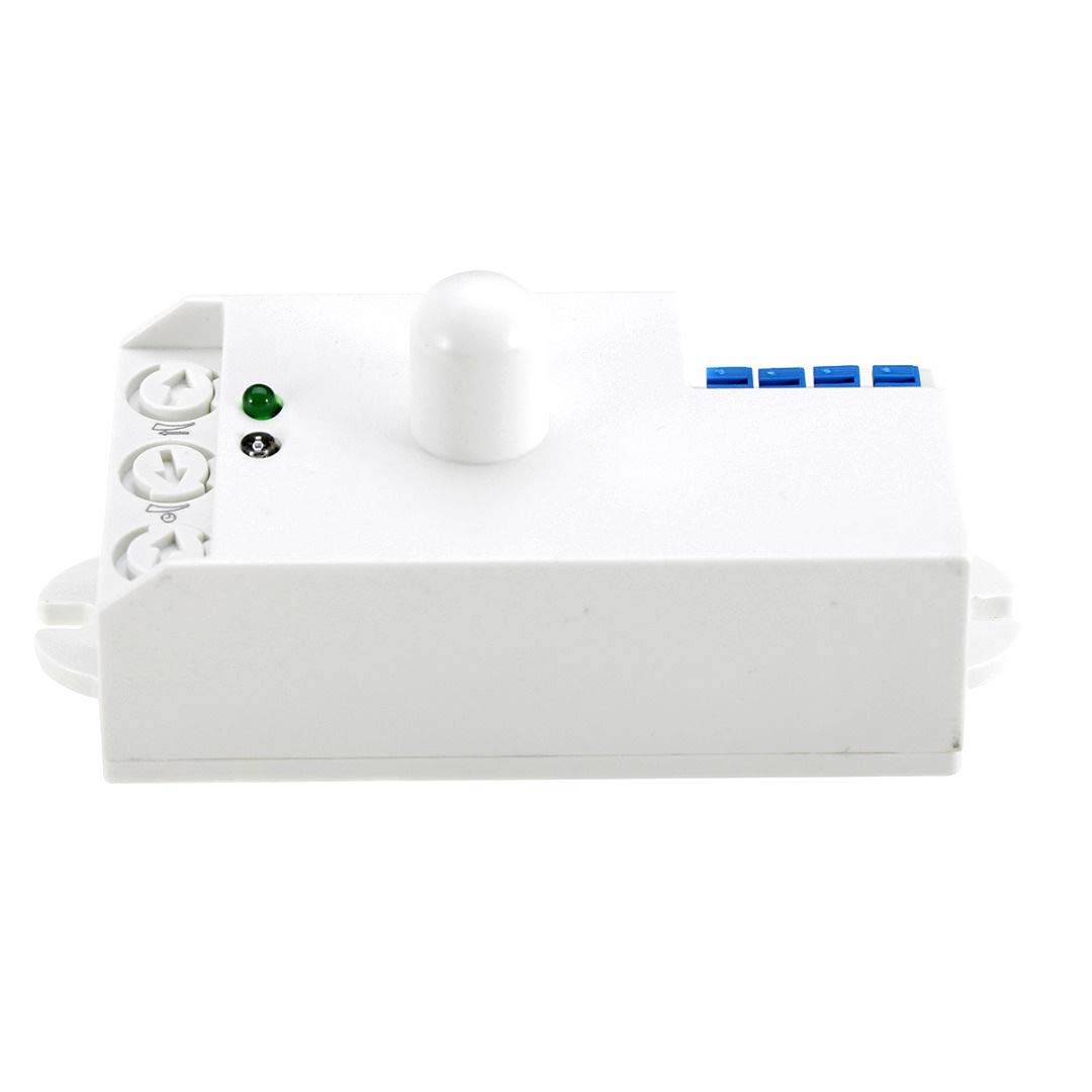 Ologymart DC 12V-24V 5.8GHz Microwave Radar Motion Sensor Body Motion Sensor Induction Switch for LED Light Switch
