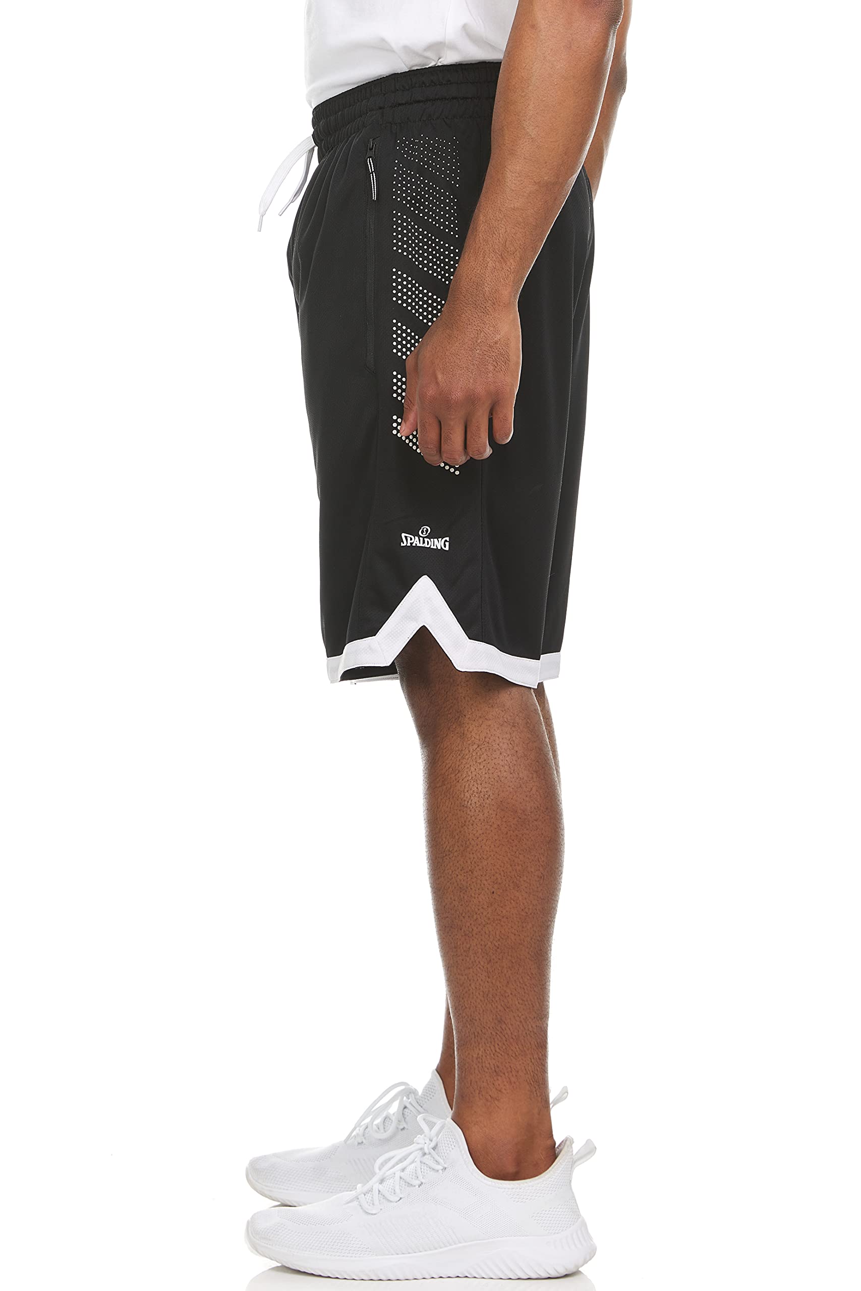 Spalding Mens Guard Performance Basketball Short, Black, XL