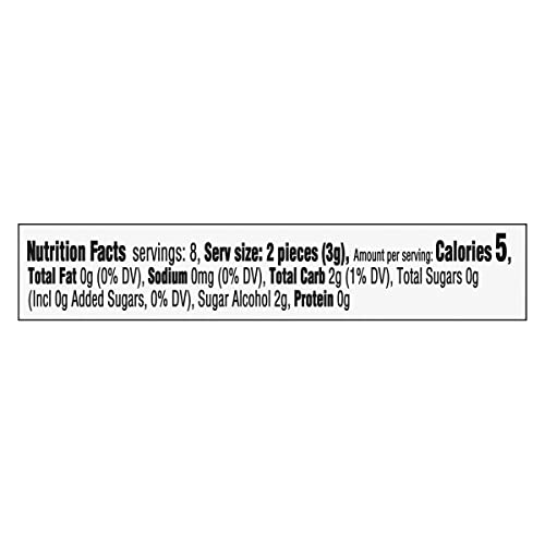 Trident White Spearmint Sugar Free Gum, 9 Pack of 16 Pieces (144 Total Pieces)