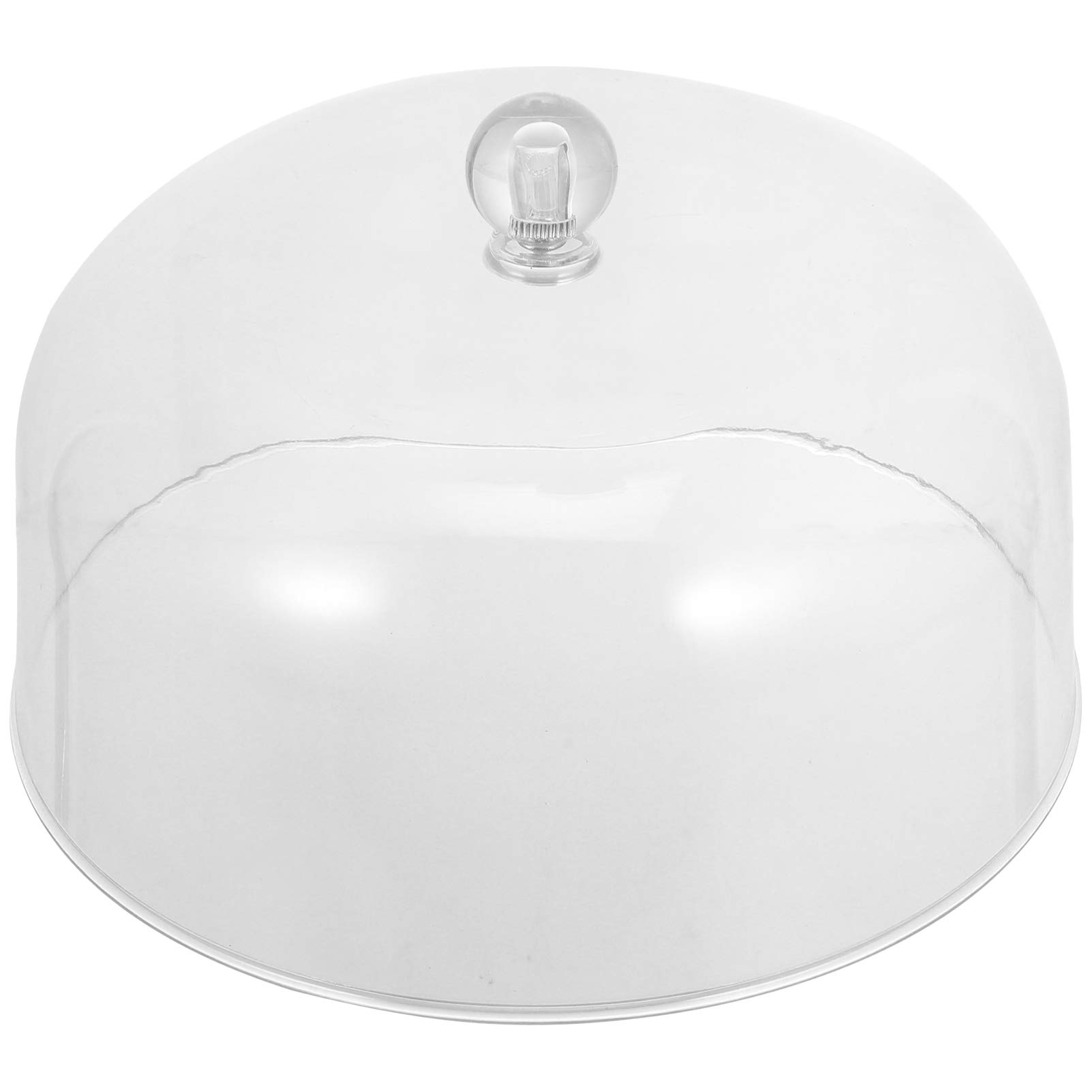 Yardwe Round cake display cover Clear Cake Dome Plate Cover Cake Display Stand Food Plate Lid Cover Cake Serving Platter Cheese Dish Holder food protector cover Cover cake dome cover