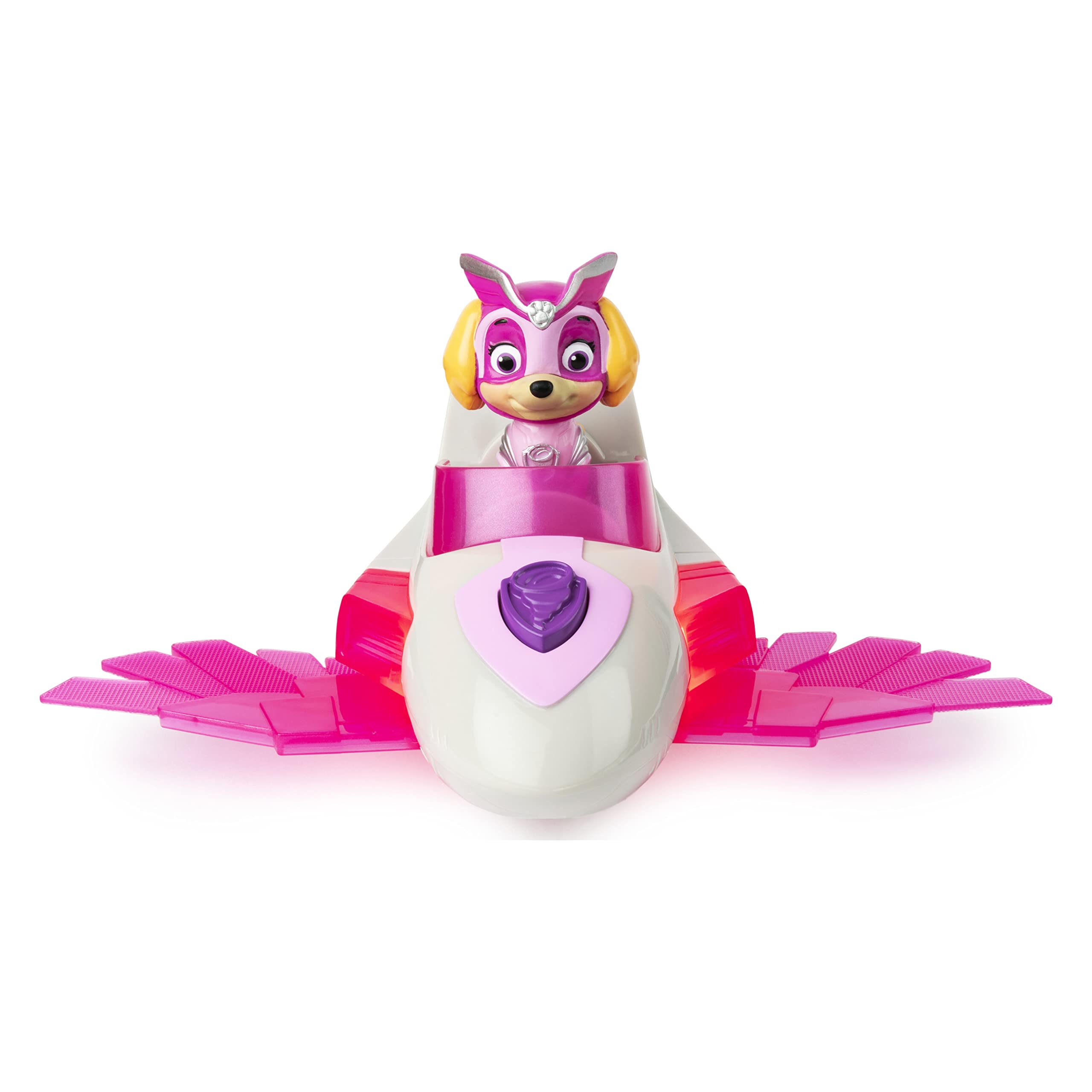 Paw Patrol, Mighty Pups Super Paws Skye’s Deluxe Vehicle with Lights and Sounds