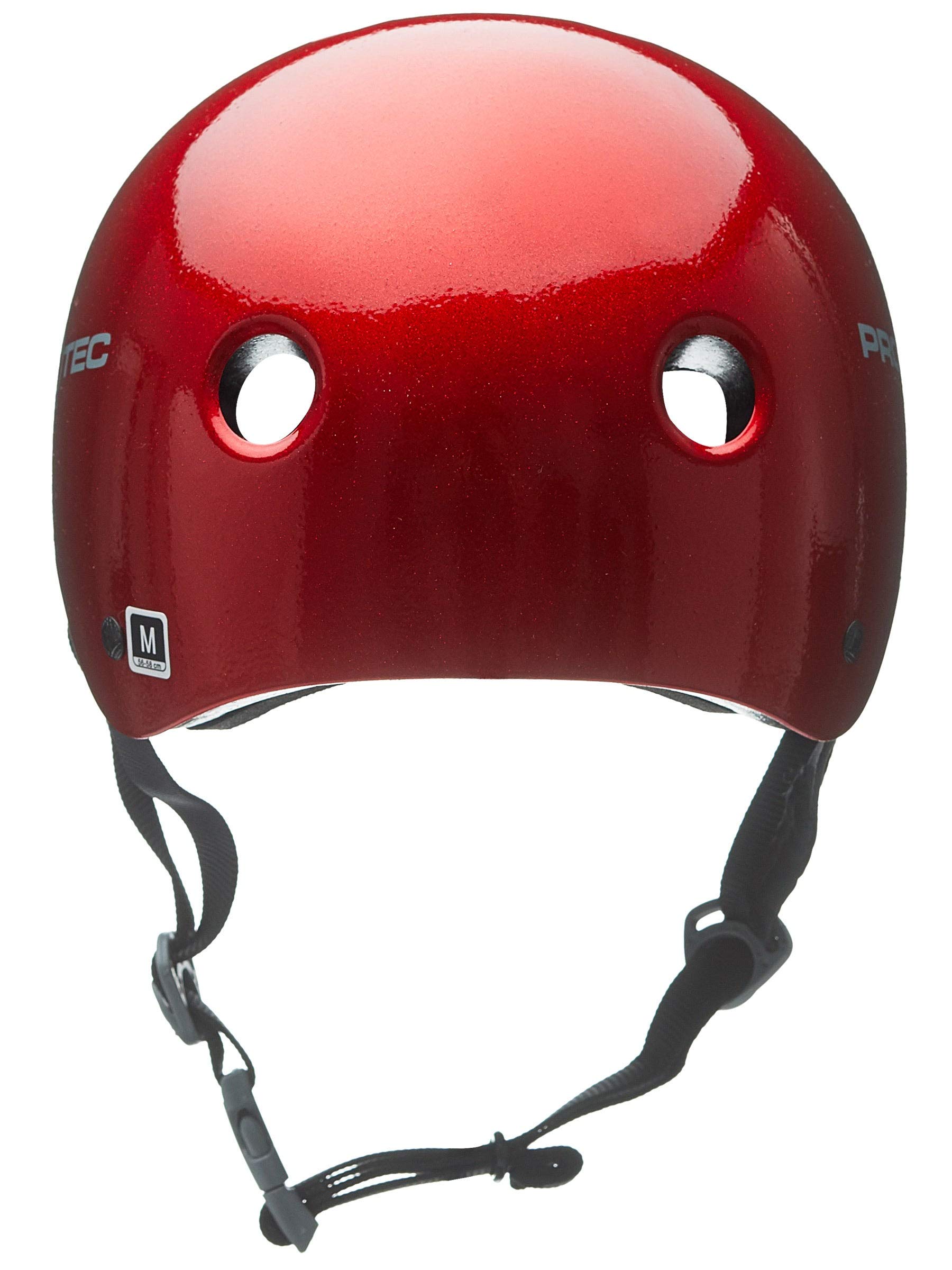 Pro-Tec Red Metal Flake Classic Skateboarding Helmet (L, Red)