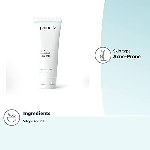 Proactiv Deep Cleansing Acne Body Wash - Medicated Salicylic Acid Cleanser And Exfoliating Body Wash - 9 oz.