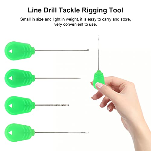 Yeuipea Fishing Bait Needles Fishing Bait,8pcs Carp Fishing Bait Rig Tool Portable Bait Needle Line Drill Tackle Rigging Tool