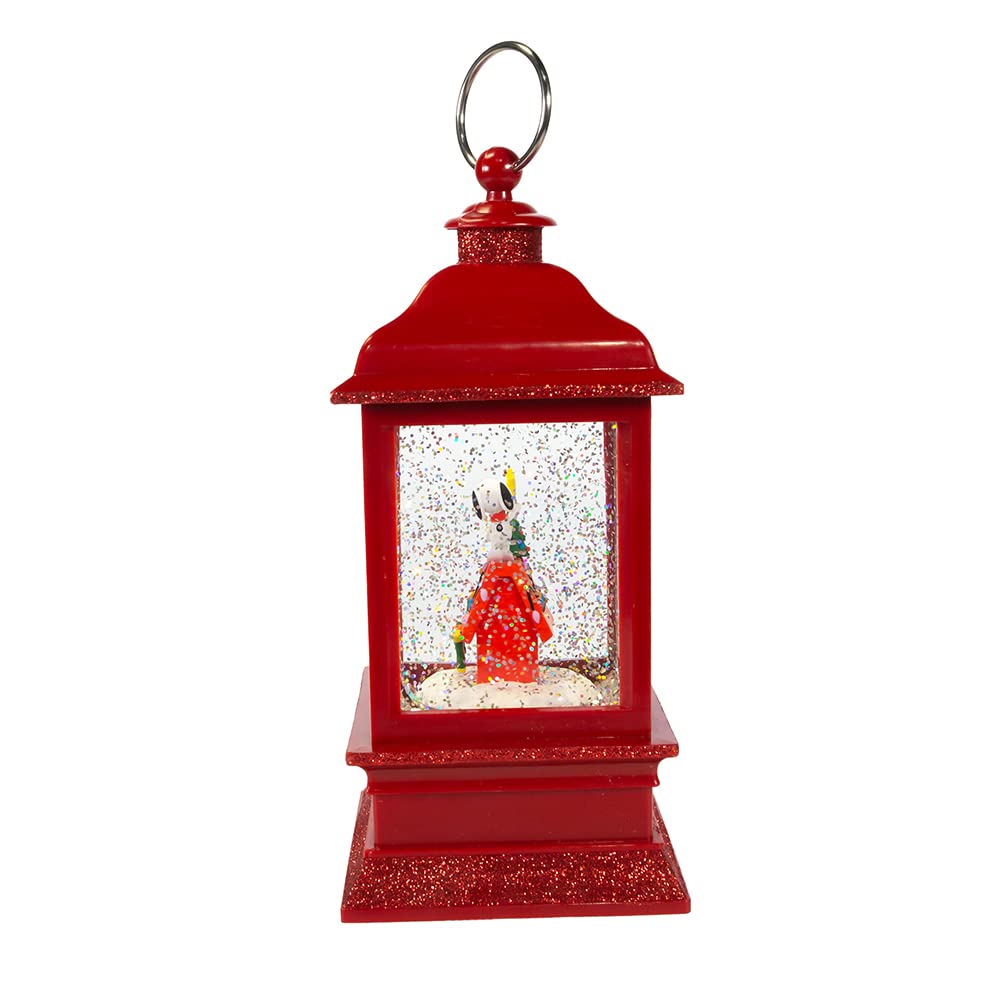 Peanuts Battery-Operated Lit Musical Lantern Water Globes, 9-Inch, Multicolored