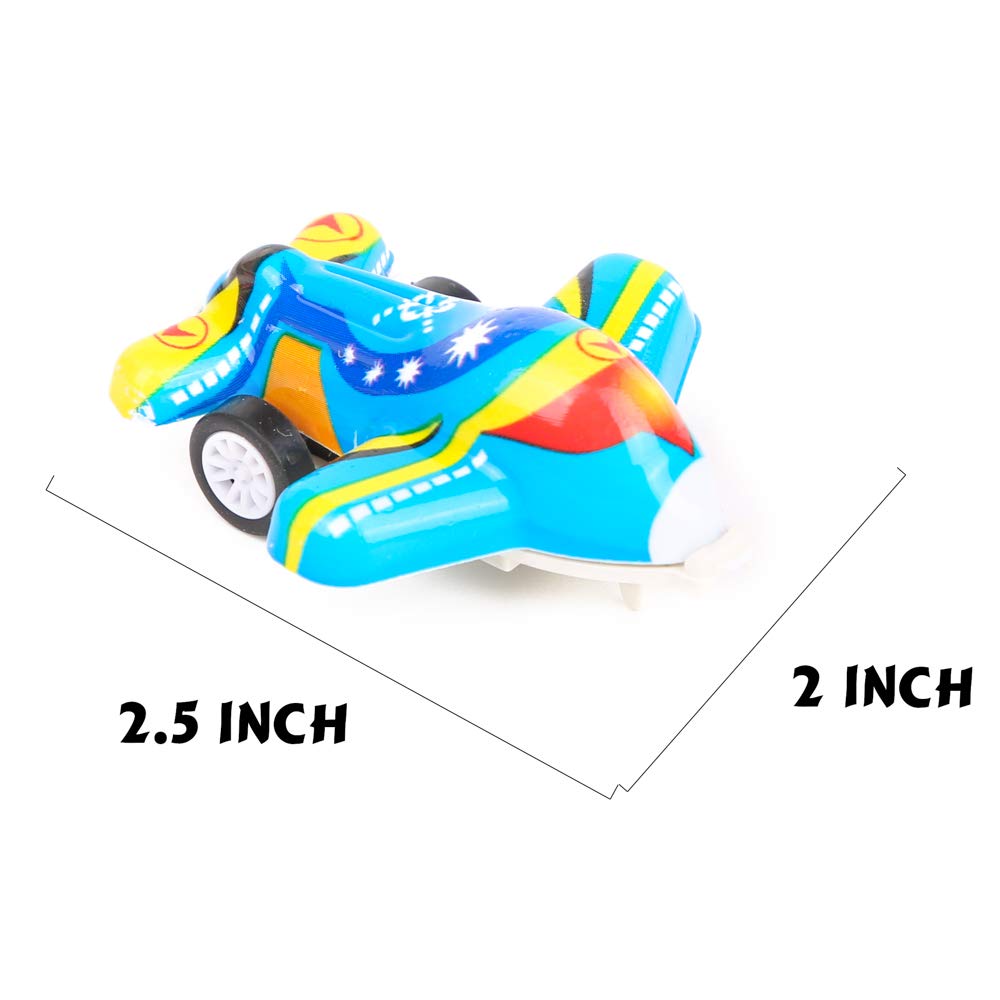 PROLOSO Pull Back Toy Airplane Vehicle Playset Pull Back Plane Toy Mini Airplane Set Kids Party Favors 20 Pcs