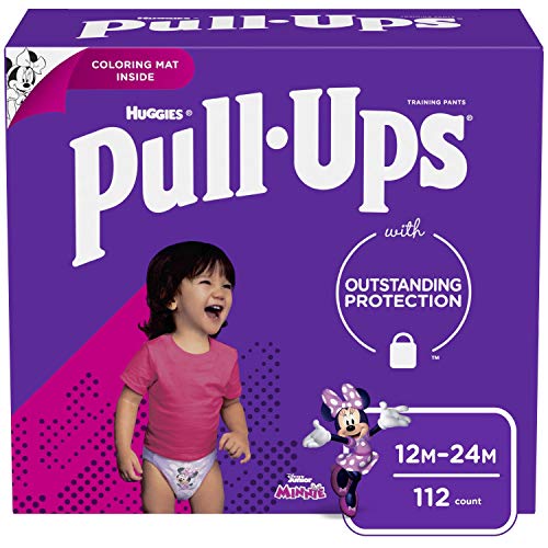 Pull-Ups Girls' Potty Training Pants Training Underwear Size 3, 12-24M, 112 Ct