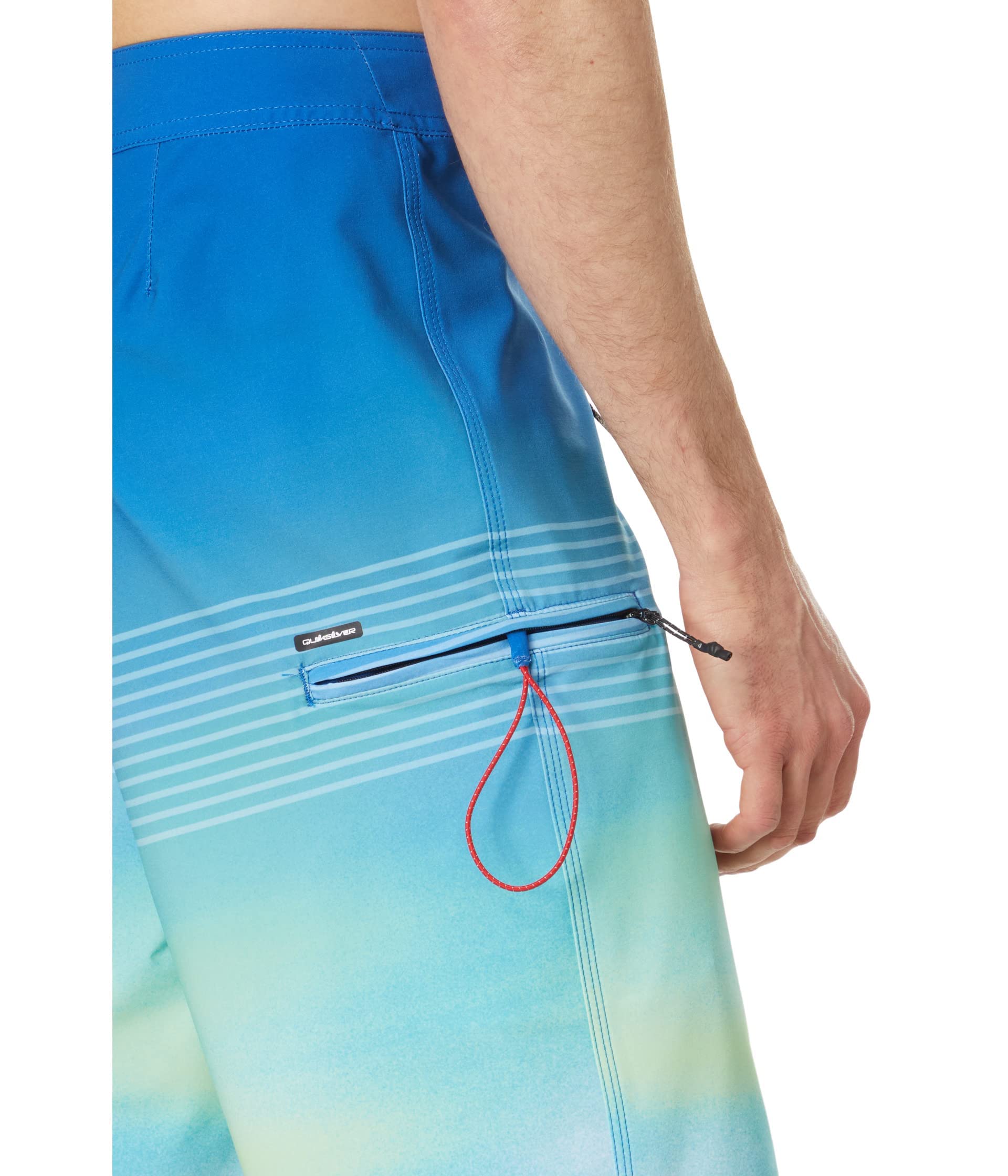 Quiksilver Men's Standard Surfsilk Slab 21 Boardshort Swim Trunk, River Blue, 36