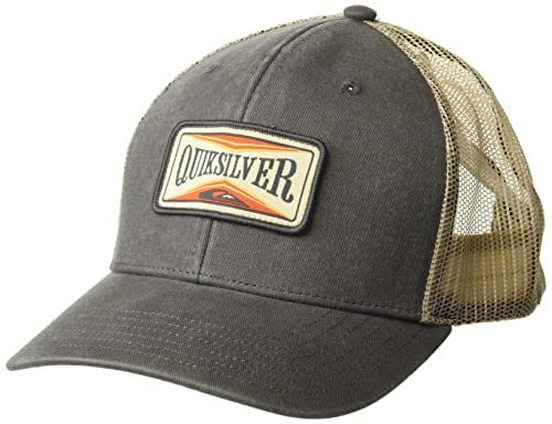 Quiksilver Men's Trawler Trucker Snapback Hat, Iron GATE, One Size