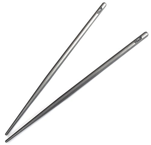 Titanium (TI) Super Strong Lightweight Professional Chopsticks Drawstring Breathable Storage Bag - Please select style - By TitanOwl (9" - No Sack)