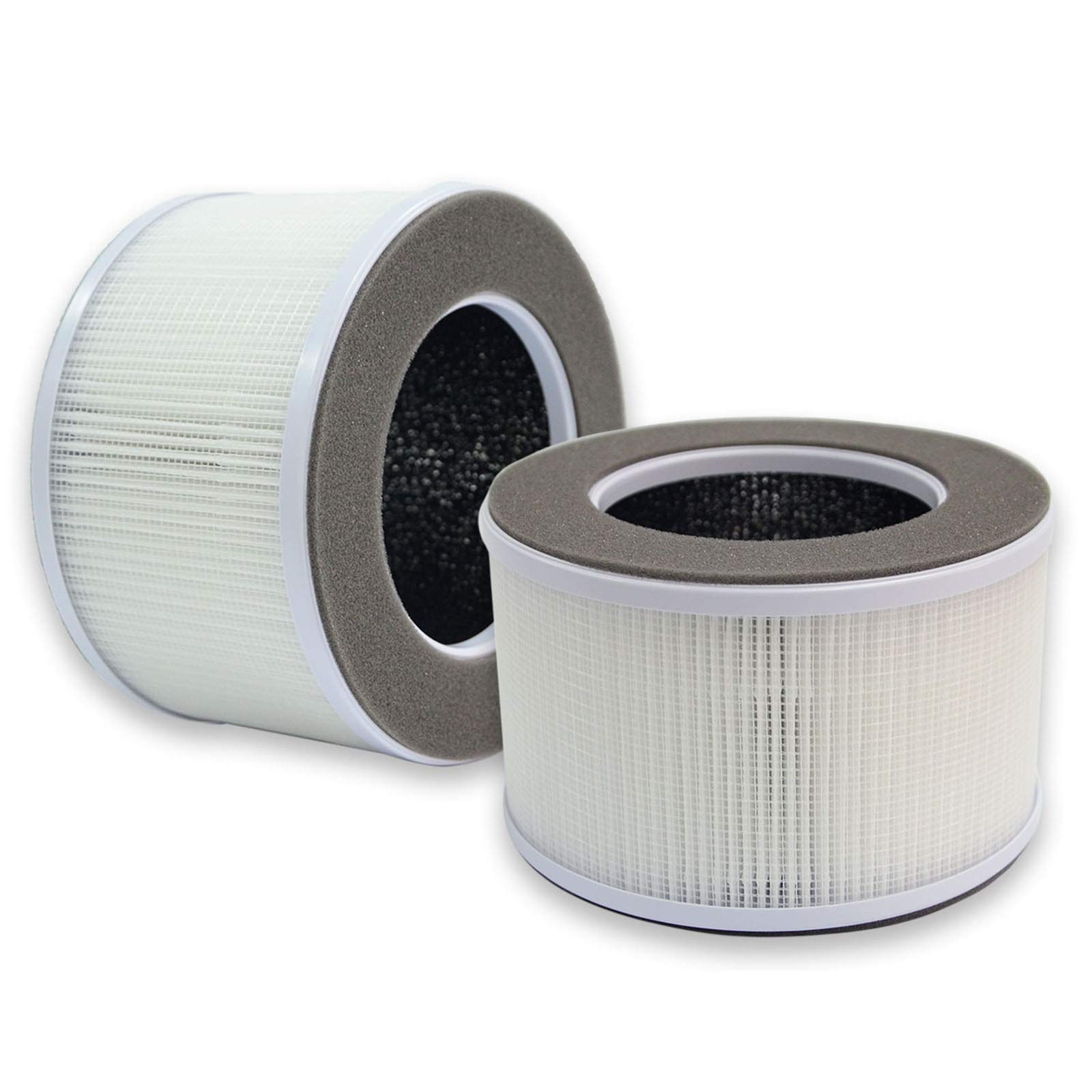 PUREBURG HME020020N Replacement True HEPA Filters Compatible With hOmeLabs 3-in-1 Compact Air Purifiers,H13 3-Stage Filtration Activated Carbon,2-Pack