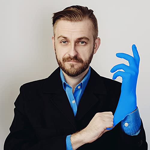 PEIPU Nitrile Gloves Disposable Gloves(Small, 100-Pack),Powder Free, Cleaning Service Gloves, Latex Free