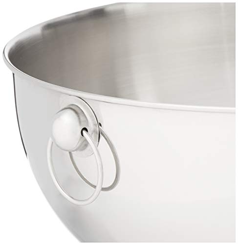 Winco SPB-35 Stainless Steel Punch Bowl with Handles, 3.5-Gallon, Medium