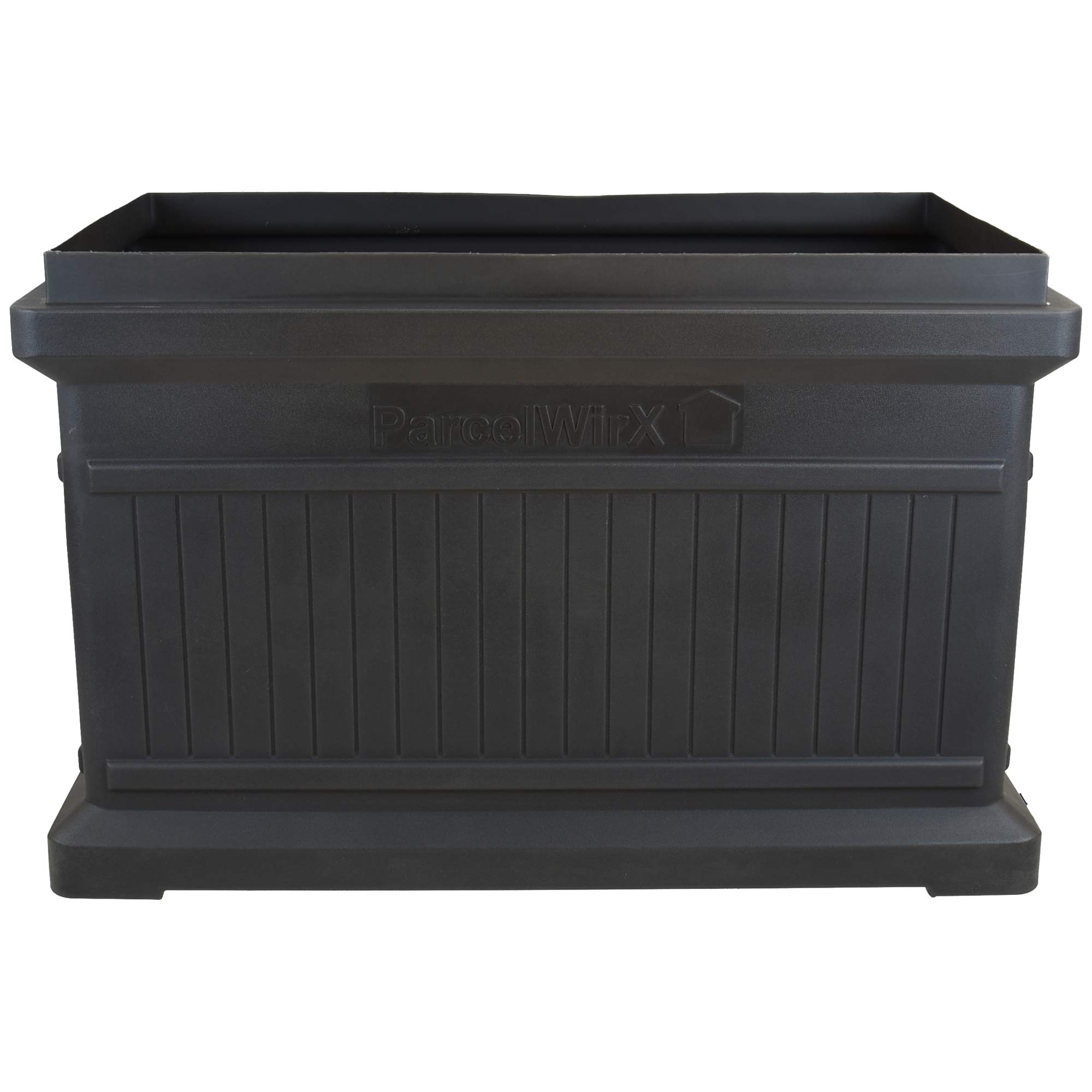 RTS Companies Inc 550200501A7981 Home Accents Parcelwirx Standard Horizontal Delivery Drop Box with Lift Off Lid, Graphite